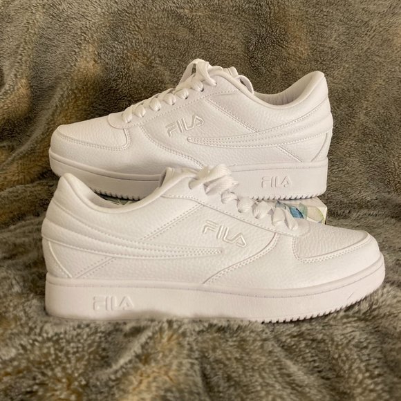 Fila | Shoes | Fila Alow White Platform Shoe Womens Brand Newordered ...
